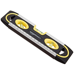 Amazon Basics 24-Inch Heavy Duty Shock Resistant Aluminum Alloy Magnetic Spirit Level
