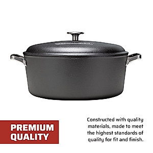 Camp Chef Heritage Cast Iron Dutch Oven 12 - Dutch Oven Pot with Lid for Indoor & Outdoor Cooking - 12" Dutch Oven - 7 Quarts