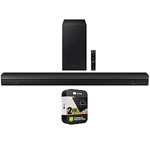 SAMSUNG HW-B650/ZA 3.1 ch Soundbar with Dolby 5.1 DTS Virtual:X 2022 Bundle with Premium 2 YR CPS Enhanced Protection Pack