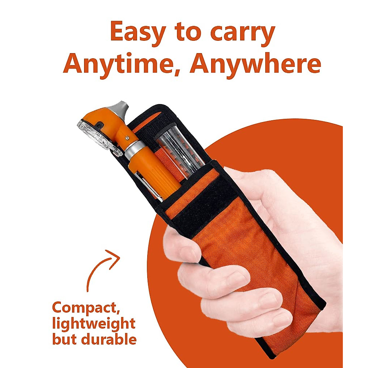 OdontoMed2011 - Otoscope 'Mini for Educational and Personal Use - Ideal for Medical and Nurse Students, Paramedics, EMT and Personal Use… (Orange)