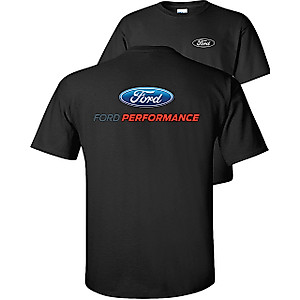 Fair Game Ford Performance Logo T-Shirt GT Racing Design Mustang Mach 1-Black-XL