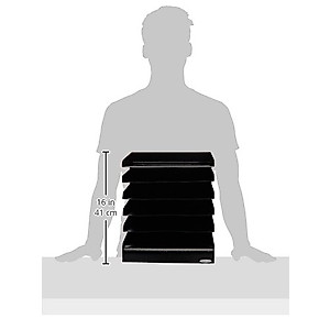 Safco ProductsSteel 6-Tier Horizontal Organizer, 3128BL, Durable All Steel Construction, Black Powder Coat Finish, for Home,Office & Classroom Organization