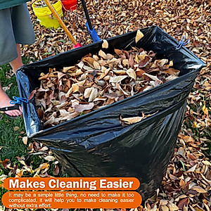 LFUTARI 1pc Metal Trash Bag Holder - Garbage Bag Holder Frame Holds 30-45 Gallon Plastic Bags-Multi-Use Outdoor Leaf Bag Stand for Yard Camping Garden Lawn Party Supplies