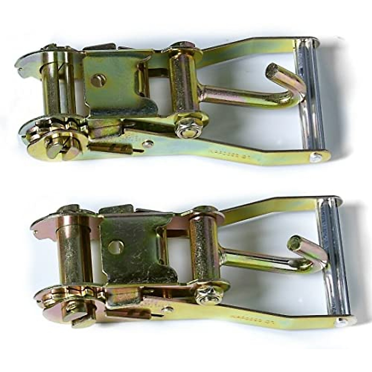 12pc Combo Lasso Wheel Lift Straps 2" Ratchets J Finger Hooks Tow Truck Tie Down - Yellow