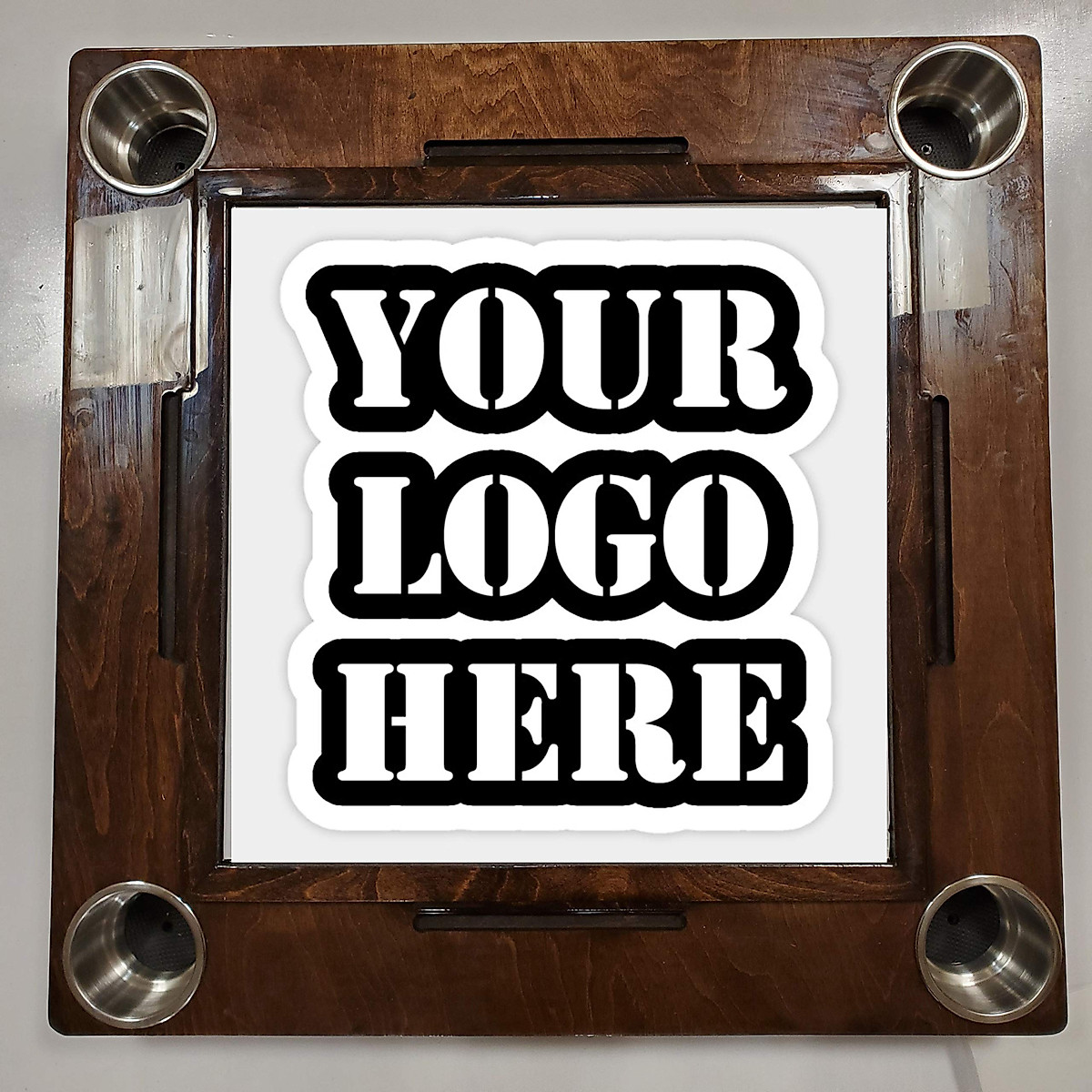 The Kitchen Zone Custom Domino Table with Flag - Anti-scrash and Water-Resistant(Legs Included)