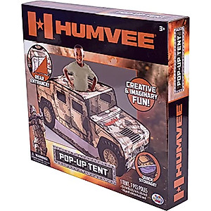 Sunny Days Entertainment Humvee Pop Up Tent - Children's Camo Pop Up Playhouse | Camouflaged Military Toy for Kids