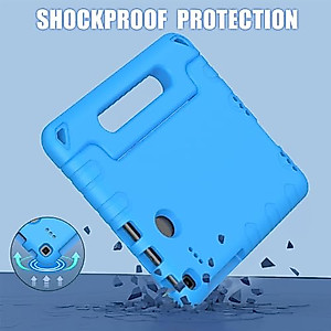 LTROP for Samsung Galaxy Tab A 8.0 Case 2019 SM-T290/T295, Tab A 8.0 2019 Case for Kids, Shockproof Light Weight Handle Stand Galaxy Tab A 8.0 inch 2019 Kids Case Without S Pen - Blue