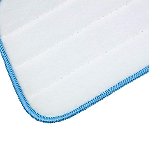 Boao 10 Pieces Reusable Microfiber Mop Pads Head Replacement 16.5 Inch Cleaning Reveal Spray Pads Refills Machine Washable Cloth Fit for Most Mops
