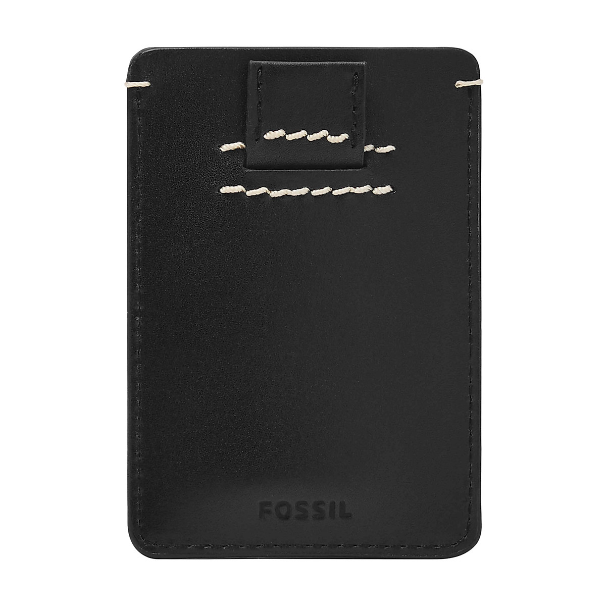 Fossil Men's Westover Leather Slim Minimalist Card Case Sliding Pocket Wallet, Black, (Model: ML4585001)