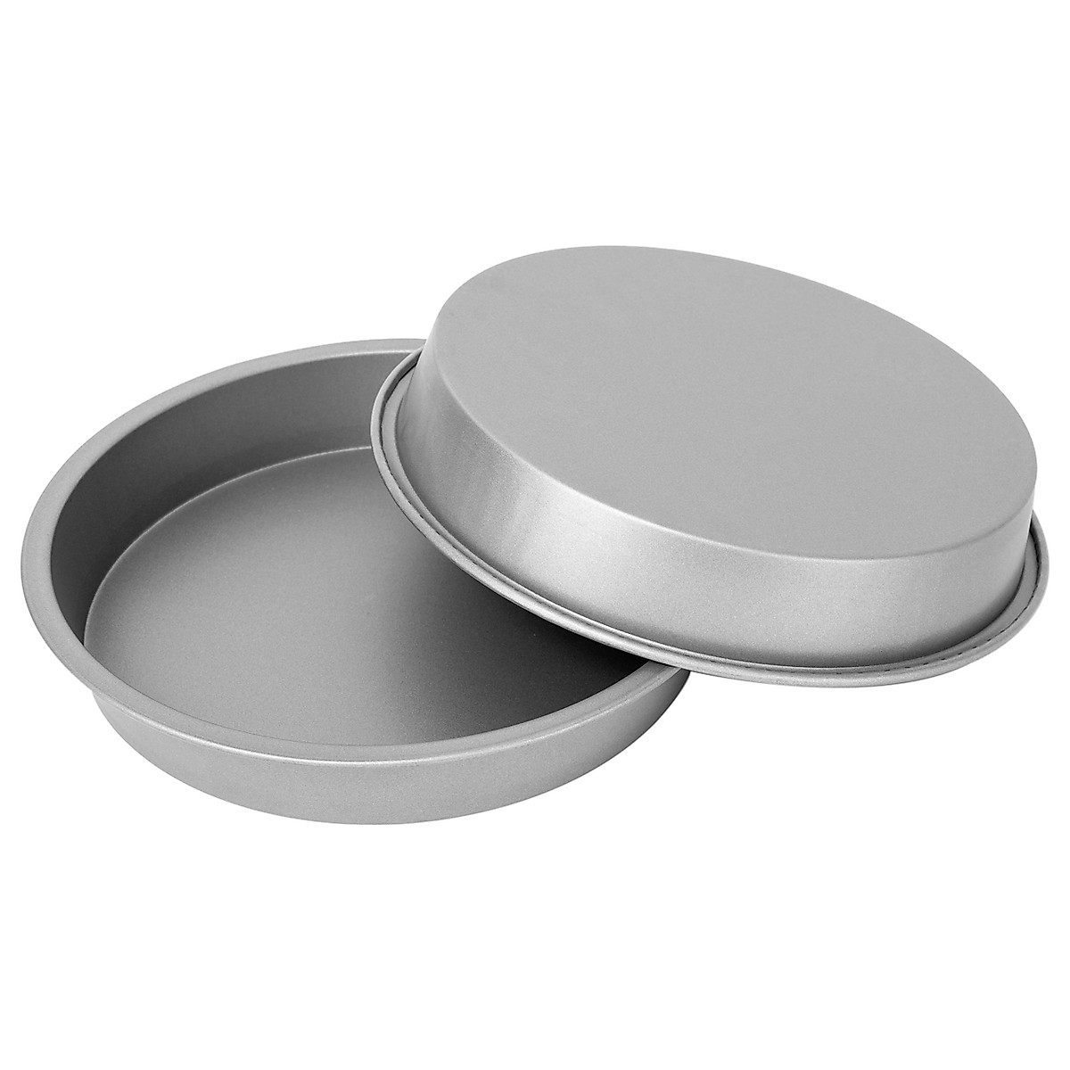 G&S Metal Products HG268 OvenStuff Non-Stick Round Cake Baking Pan 2 Piece Set, 9", Gray