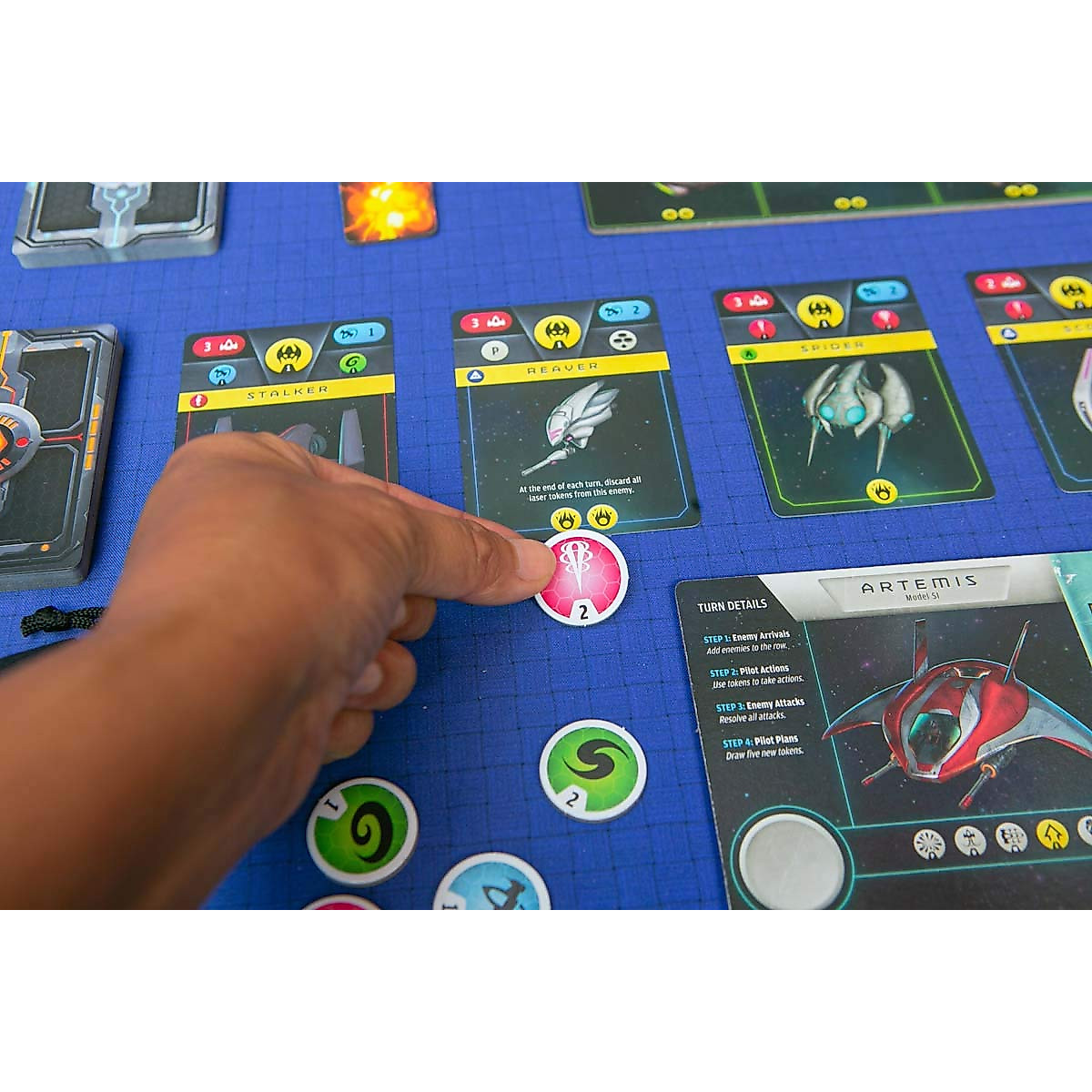 Renegade Game Studios Warp's Edge | A Solo bag-building Game of Epic Space Combat for Ages 10+