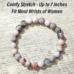 THEMEROL Gifts for Mom Birthday Gifts from Daughter Son Moonstone Bracelet Women Christmas Mothers Day Gifts Great Presents Best Mama Personalized Unique Handmade Valentines Stocking Easter Stuffers