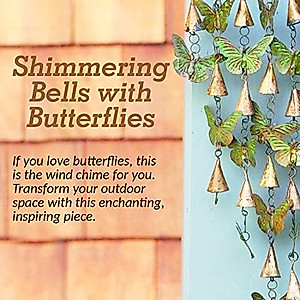 Ancient Graffiti ANCIENTAG1109 Shimmering Bells Butterflies (Set of 1)