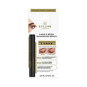 Eylure 2in1 Lash & Brow Enhancing Serum, 3.5 ml | See Results in 2 Weeks Clear