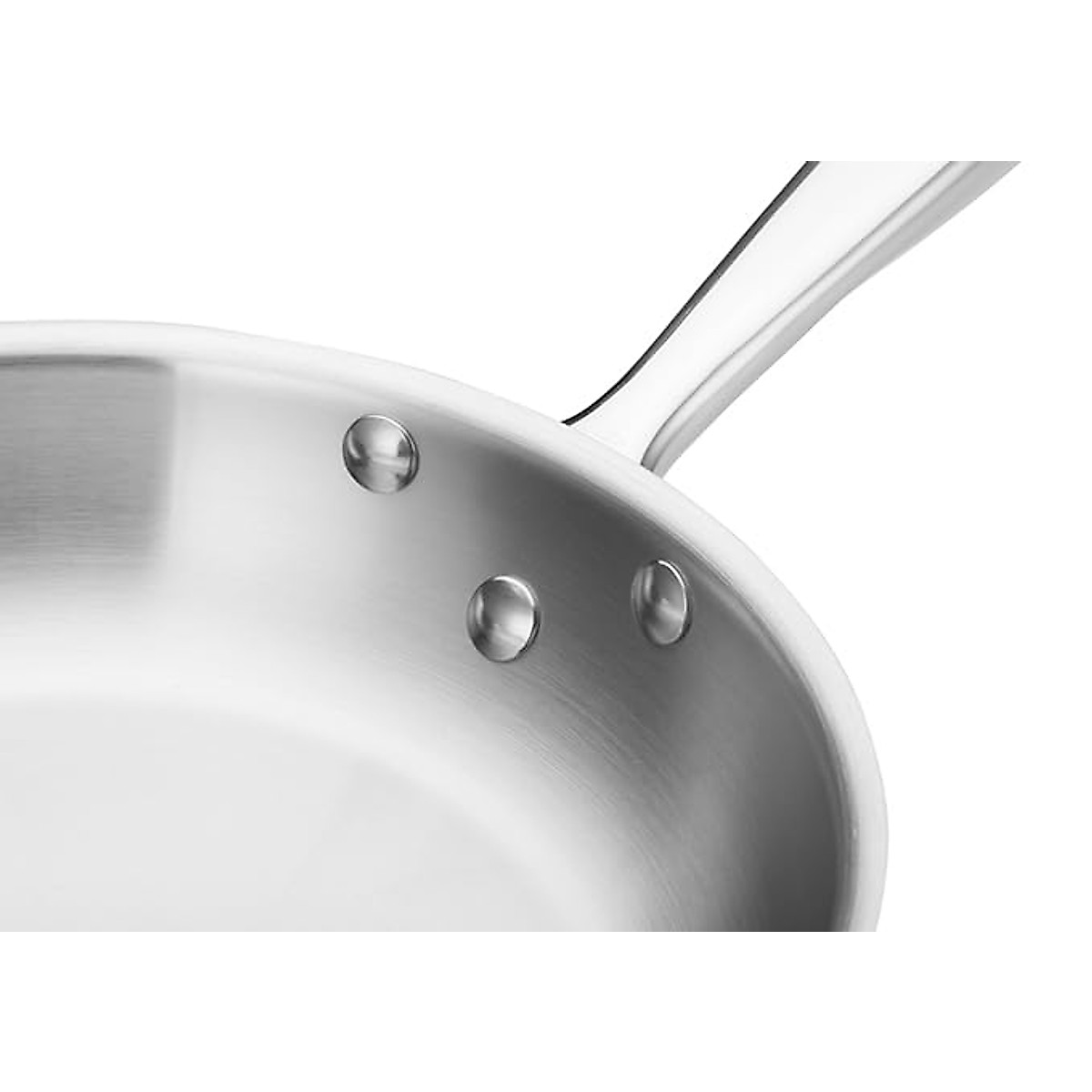 WINCO Tri-Ply Frying Pan, Silver