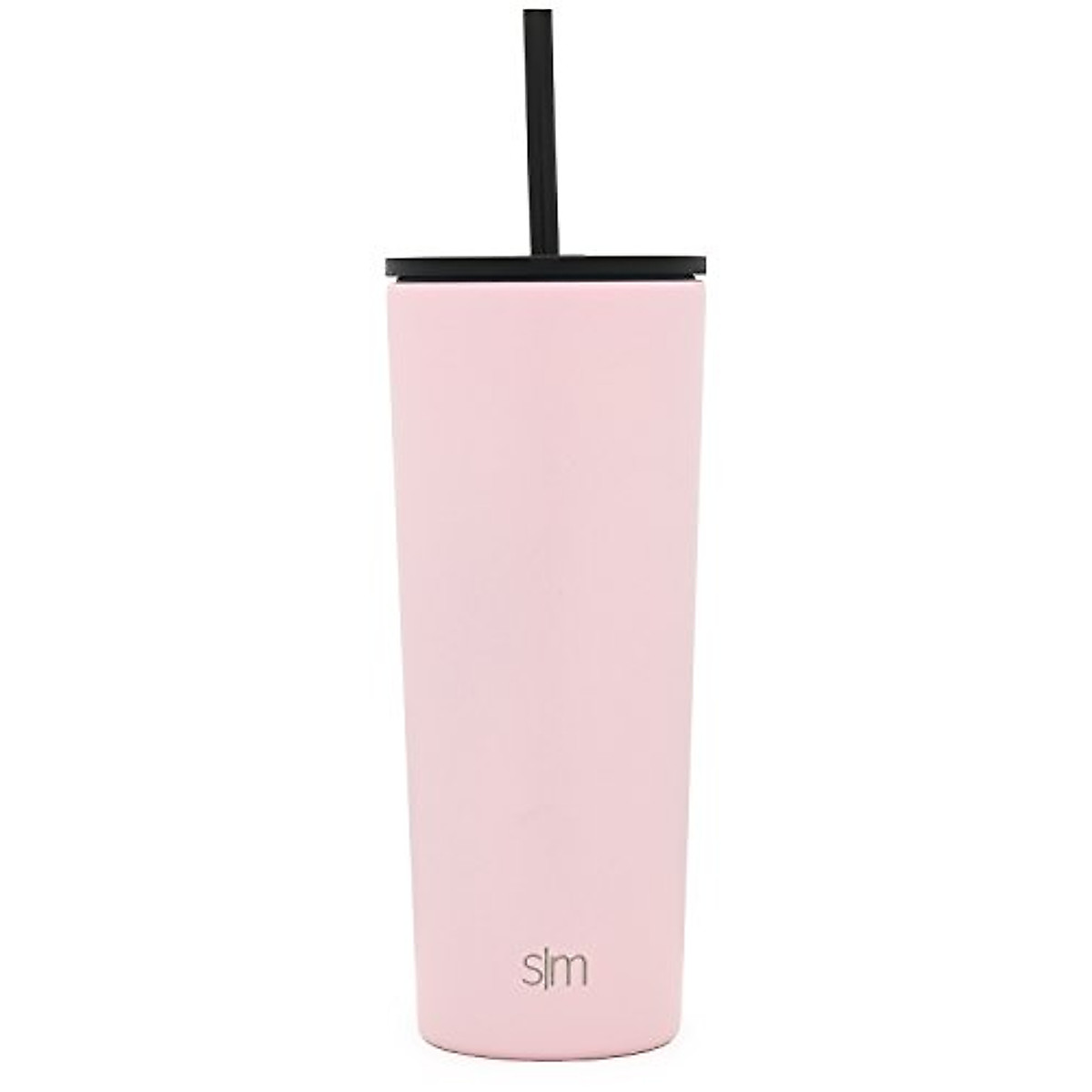 Simple Modern Insulated Tumbler with Lid and Straw | Iced Coffee Cup Reusable Stainless Steel Water Bottle Travel Mug | Gifts for Women Men Her Him | Classic Collection | 24oz | Blush