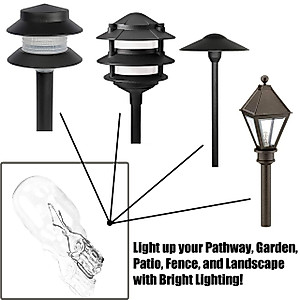 Diximus - 12 Volt 18 Watt Low Voltage T5 T10 Landscape Bulb - Landscape Light Bulbs - Low Voltage Landscape Light Bulbs Incandescent - 10 Pack