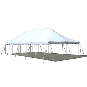 TentandTable 20' x 40' Premium Canopy Tent, White, Outdoor Pole Tent, 80-160 Person Capacity for Parties, Weddings, Events, Commercial and Residential Use, Large Heavy Duty Vinyl Canopy Tents