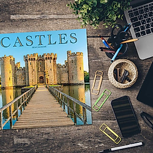 2023 2024 Castles Monthly Wall Calendar - Travel Calendar - 12 x 24 Open - Thick No-Bleed Paper - Giftable - Academic Teacher's Planner Calendar Organizing & Planning Calendar