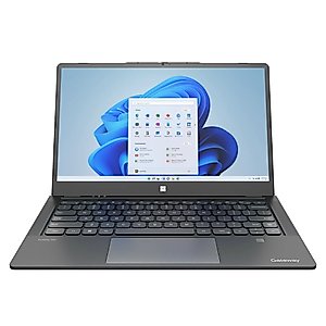 Gateway 14.1" Ultra Slim Notebook, FHD Touchscreen, Intel Core i5-1235U, 8GB RAM, 512GB SSD, Fingerprint Scanner, Tuned by THX Audio, 2MP Camera, HDMI, Windows 11, Black
