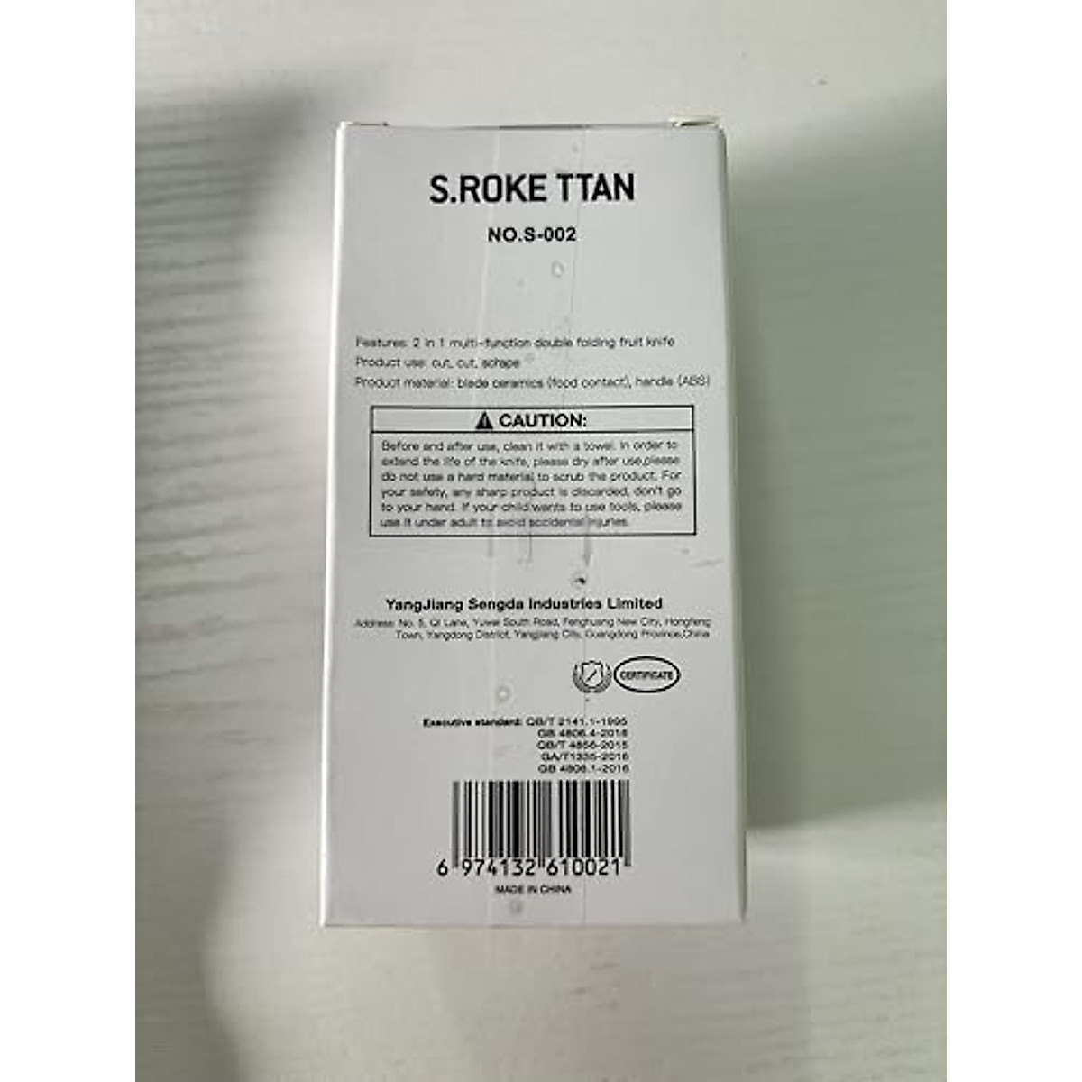 S.ROKE TTAN Portable Ceramic Paring Knife - 2.5 Inches Sharp Blade, Small Folding Knife, Cutter Peeler 2 in 1, Mini Cute Portable Fruit Knife for Travel, Camping (Pink + Green)