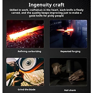 Black Dragon Knife Japanese Titanium Steel Version, Handmade Dragon Slaying Knife Japanese Kitchen Knife, Dragon Shaped Carved Chopper, Stainless Steel Kitchen Knife (A-2.5mm)