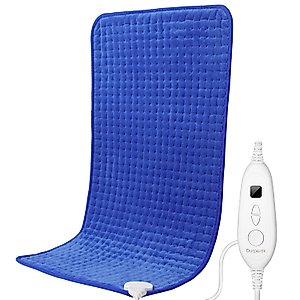 Heating Pad for Back Pain Relief - 17" x 33" Size Durpeak Extra Large Heat Pad Moist Heat Therapy for Shoulders Neck Pain Relief Cramps Arthritis Relief (Sapphire Blue)