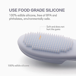 CONSIO 4Pcs Dog Finger Toothbrush, Use Food Grade Silicone,Easy Teeth Cleaning, Dental Care for Puppies, Cats and Small Pets