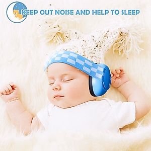 TOODOO Baby Ear Protection Noise Cancelling Ear Muffs Toddler Headphone with Adjustable Elastic Headband for Baby 3-36 Month