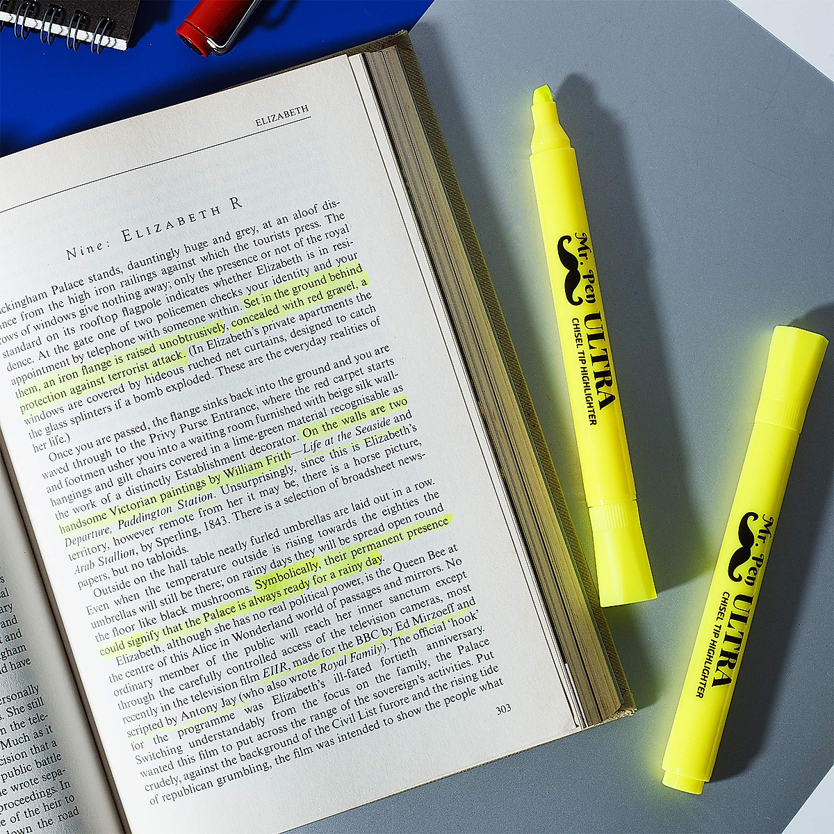 Mr. Pen Yellow Highlighters, Tank Style Highlighter, Pack of 20, Highlighters Markers, Highlighter Pen, Yellow Fluorescent Highlighter, Chisel Tip, Yellow Marker, Bulk Highlighter, Liquid Highlighter