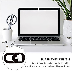 SOLUSTRE 18 pcs Camera Cover Indicator Light Webcam Slide Blocker Laptop Privacy Protection Laptop Camera Computer Tablets Webcam Cover Slide Webcam Cover for Laptop Flat abs