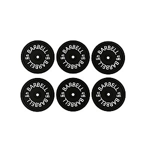 6 Set Barbell Bumper Plate Drink Coasters, Round Black Silicone Coasters, Coasters for Coffee Table, Coasters for Drinks, Absorbent Non-Stick Coaster Set for Table Top, Fitness Gym Accessories Gift