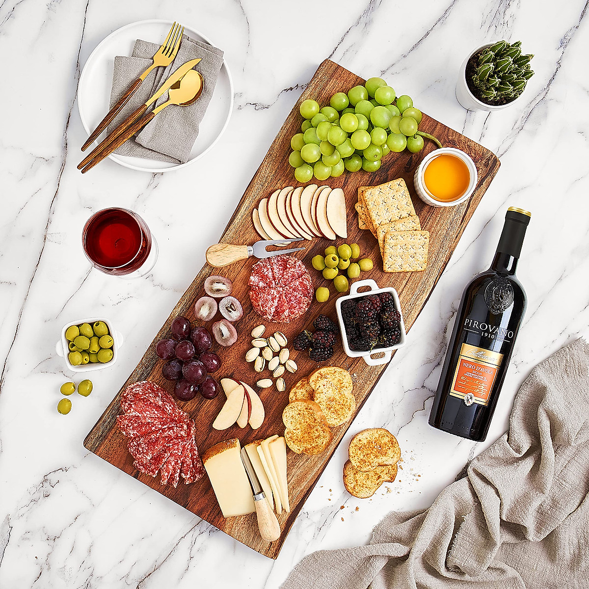 Extra Large Charcuterie Board - Live Edge Charcuterie Board - Cheese Board - Serving Board - Perfect for Parties and Gathering - Housewarming gift