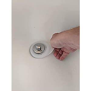 GrandEZ Shower Strainer-Our Hair Catcher Prevents Hair Clogs Immediately, Slips Right Over Your existing pop-up tub Drain or Covers Your Standing Shower Drain Without Moving Out of Place..
