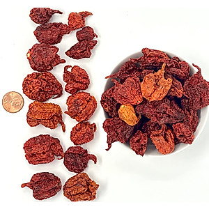 G GT LEAF Carolina Reaper Chili Pepper, Whole Dried (8 Minimum, plus Bonus Peppers)
