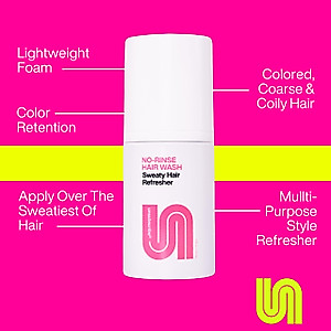 Refresh Your Sweaty Hair in Seconds: Lightweight Waterless Shampoo Foam