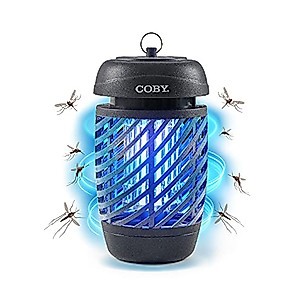 Coby Bug Zapper for Outdoor & Indoor, 10W, Covers 800 Sq. Feet, Non-Toxic, Chemical-Free, Black (CBZ1J6)