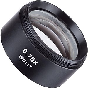 AmScope ZM07 0.7X Barlow Lens For ZM-Series Stereo Microscope Heads, 48mm Diameter Mount