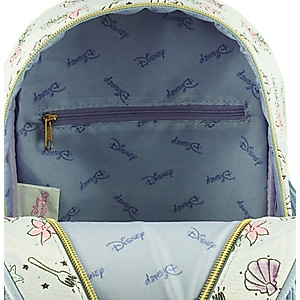 Wondapop Disney The Little Mermaid Ariel 11" Vegan Leather Fashion Mini Backpack