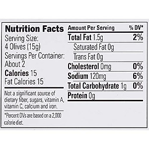 Pearls Olives To Go!, Large Ripe Pitted, Black Olives, 4.8 Ounce - 4 Count(Pack of 6)