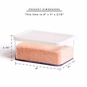 BINO Airtight Food Storage Containers with Lids, 0.9 Qt/820mL, White - Airtight Container Kitchen Storage Containers for Pantry Containers for Organizing Airtight Storage Containers