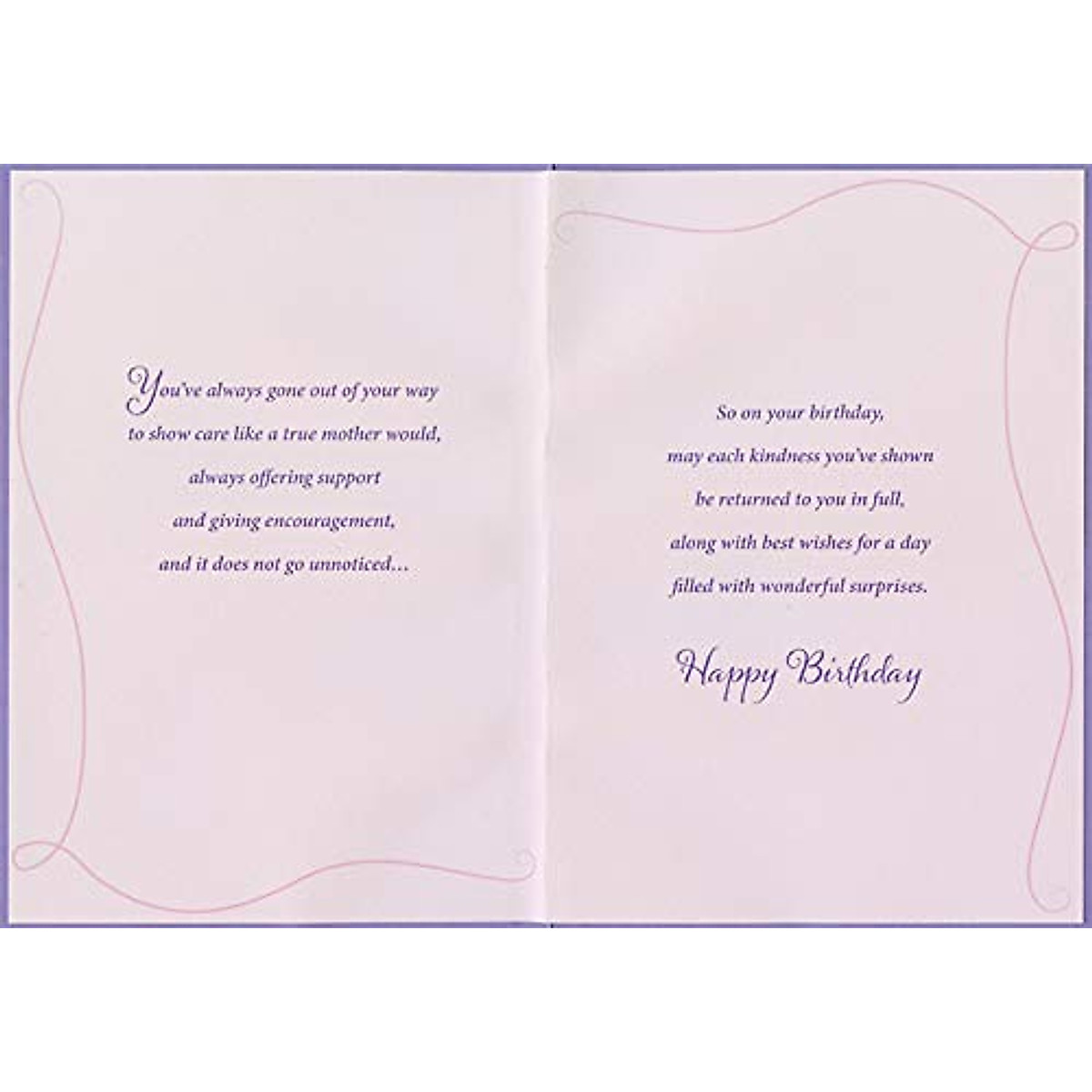 Designer Greetings Large Pink Flower in Purple Vase Birthday Card for Stepmother