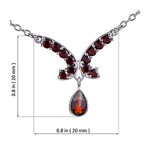 ZIKLARS Bohemian Garnet Necklace