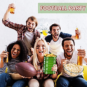 Funrous 36 Packs Football Party Bags Football Gift Bags for Boys Football Paper Treat Bags Football Goody Candy Bags Sport Favor Bags for Football Themed Party Decorations Football Bowl Party Supplies