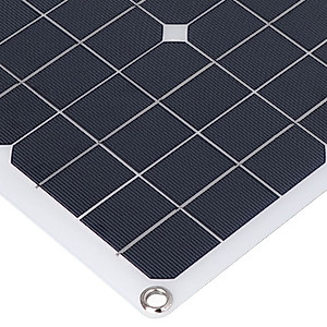 Solar Charger Board 20W Power Solar Panel Flexible Waterproof Battery Charger for Outdoor Vehicles Fishing Boats Houses