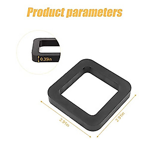 3PCS 2 Inch Hitch Receiver Silencer Pad, Fit for Adjustable Ball Mounts, Eliminate Noise and Provide Cushion Between Receivers and Tow Hitches, Reduce Rattle Pad Fits Trailer Hitch Receiver