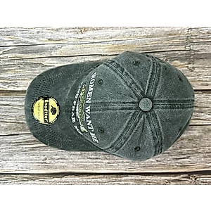 Enodtter Women Want Me Fish Fear Me Hat Trout, Fishing Gifts, Embroidered Army Green Baseball Cap for Men, Adjustable Cotton Dad Hat