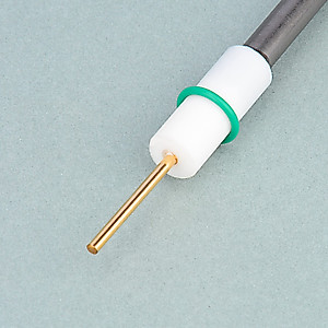 stonylab Graphite Rod Electrode, 99.95% Purity Graphite Electrode Cathode Working Electrode with PTFE Adapter for Electrolytic Cell
