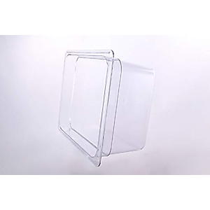 Hakka 1/2 Size Polycarbonate Food Pans,4"Deep,Clear - Pack of 6