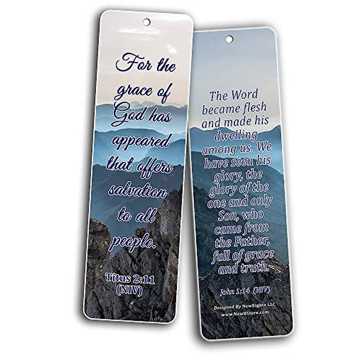 Bookmarks for Bible Verses About Grace NIV (30 Pack) - Handy Reminder Book Marker About God’s Grace